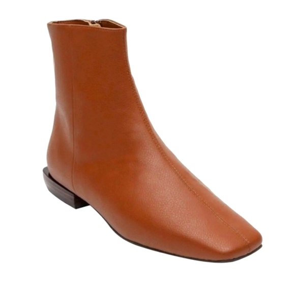 Paolo | Shoes | Nwot Linea Paola Rad Square Toe Vegan Leather Ankle ...